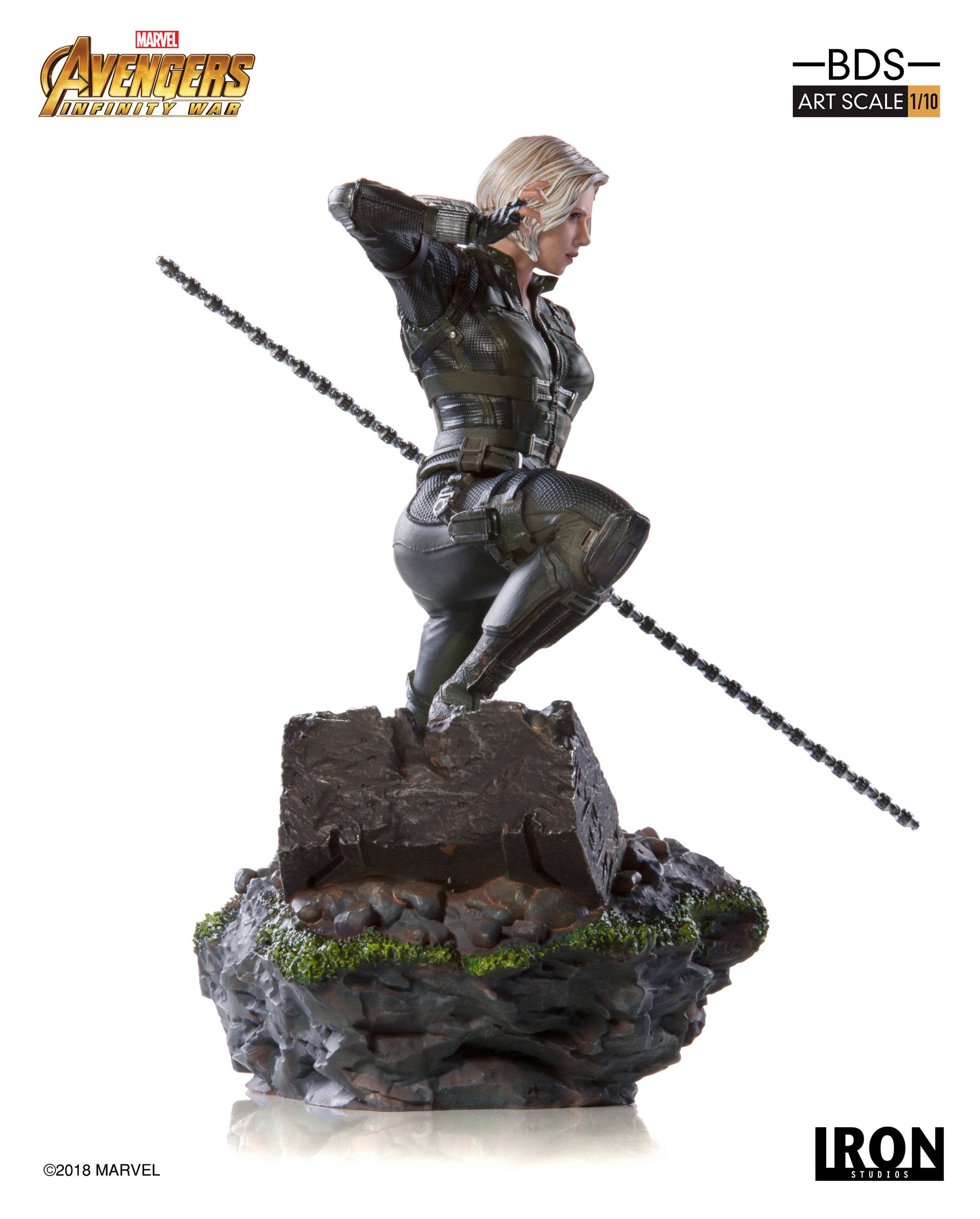 BLACK WIDOW STATUE 1/10 AVENGERS INFINITY WAR BDS ART SCALE IRON ...